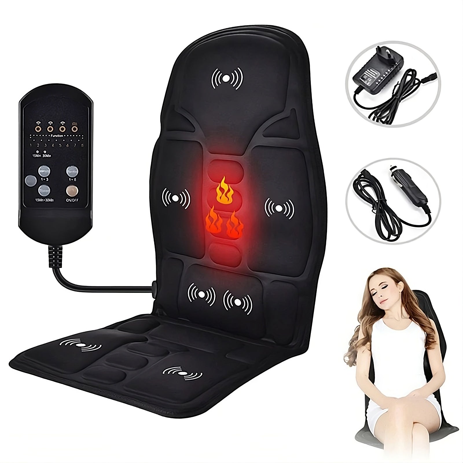 Multi-Mode Vibrating Massage Chair Pad – Jonkey
